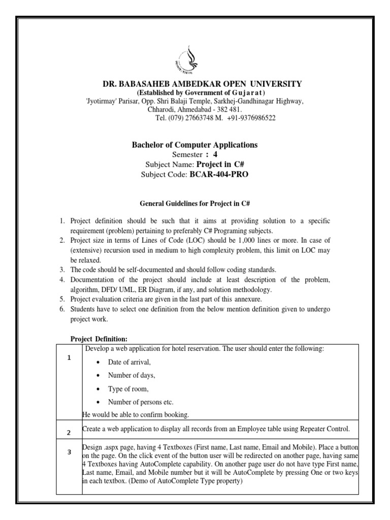 BCAR-404 (4th Sem) Project Guidlines | PDF | World Wide Web | Internet ...