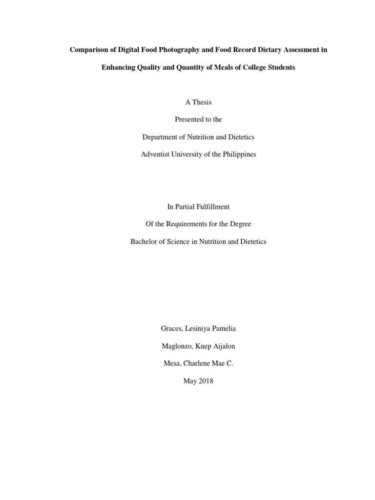 Research Sample | Download Free PDF | Quantitative Research | Diet ...