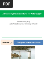 Raw Water Intake Design | PDF | River | Water Supply Network