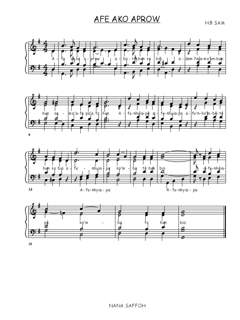 Afe Ako Aprow (H.B Sam) | PDF