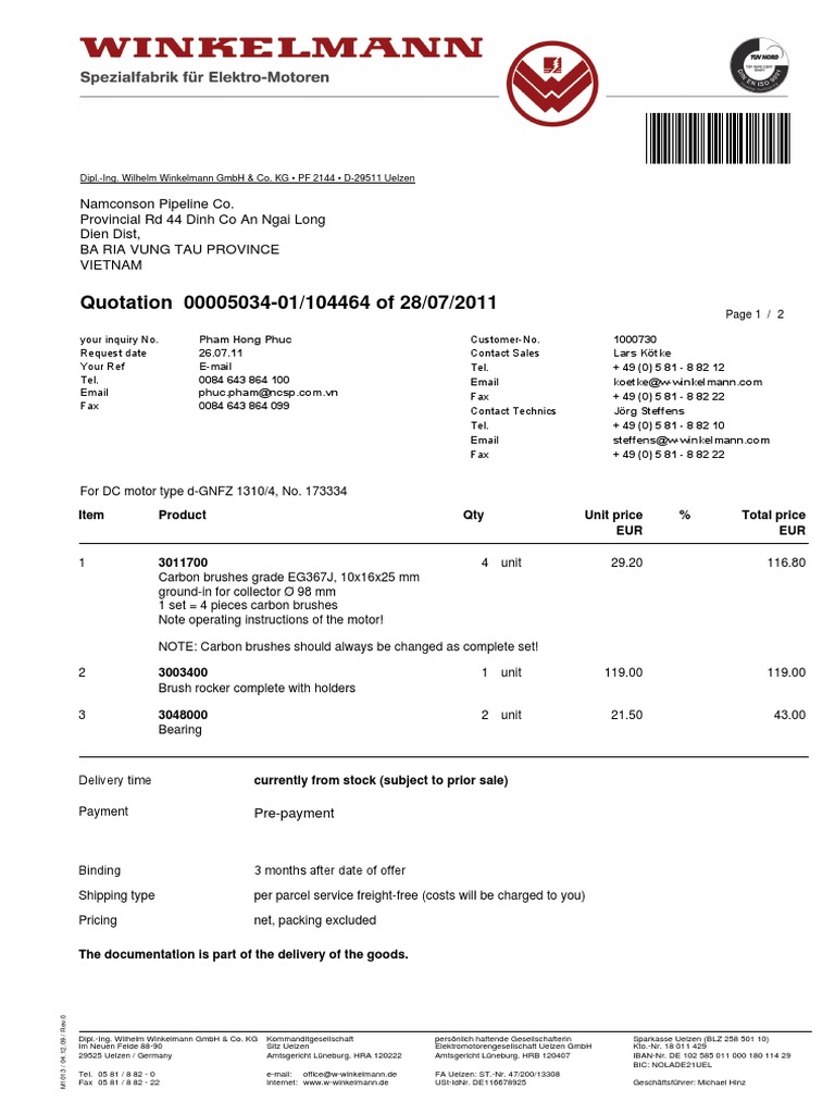 Quotation Pdf Business