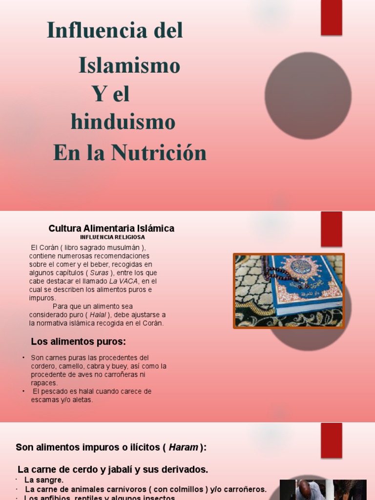 Influencia Religiosa y Cultura en La Nutricion Islamica e Hidu | PDF ...