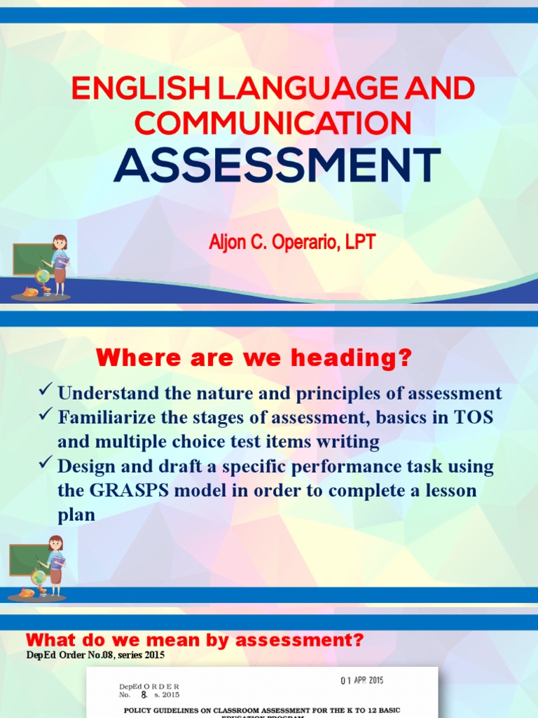 Understanding Assessment Types and Design | PDF | Educational ...