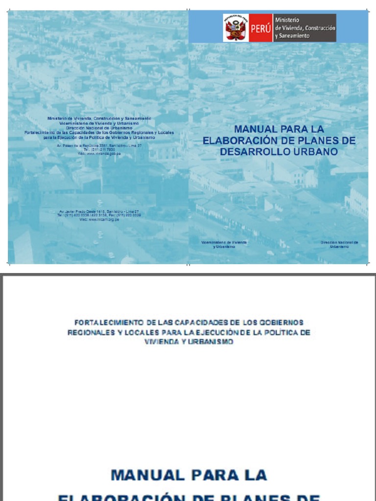 Manual para La Elaboración de Planes de Desarrollo Urbano | PDF | Planificación urbana | Área urbana