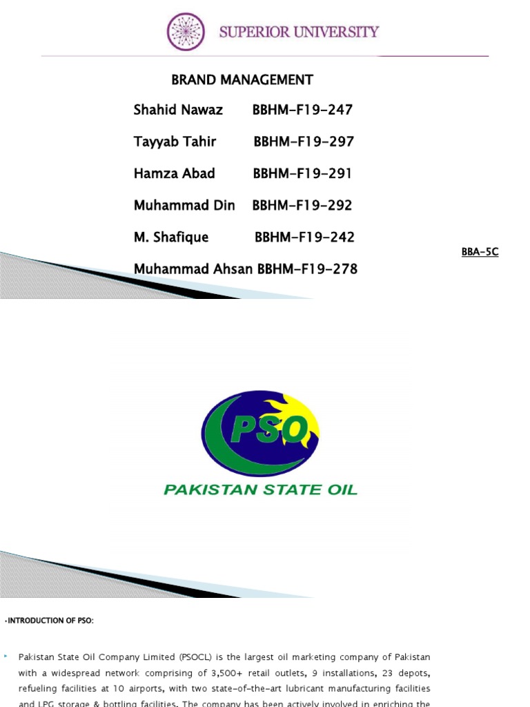 PSO Brand Management Insights | PDF | Filling Station | Gasoline