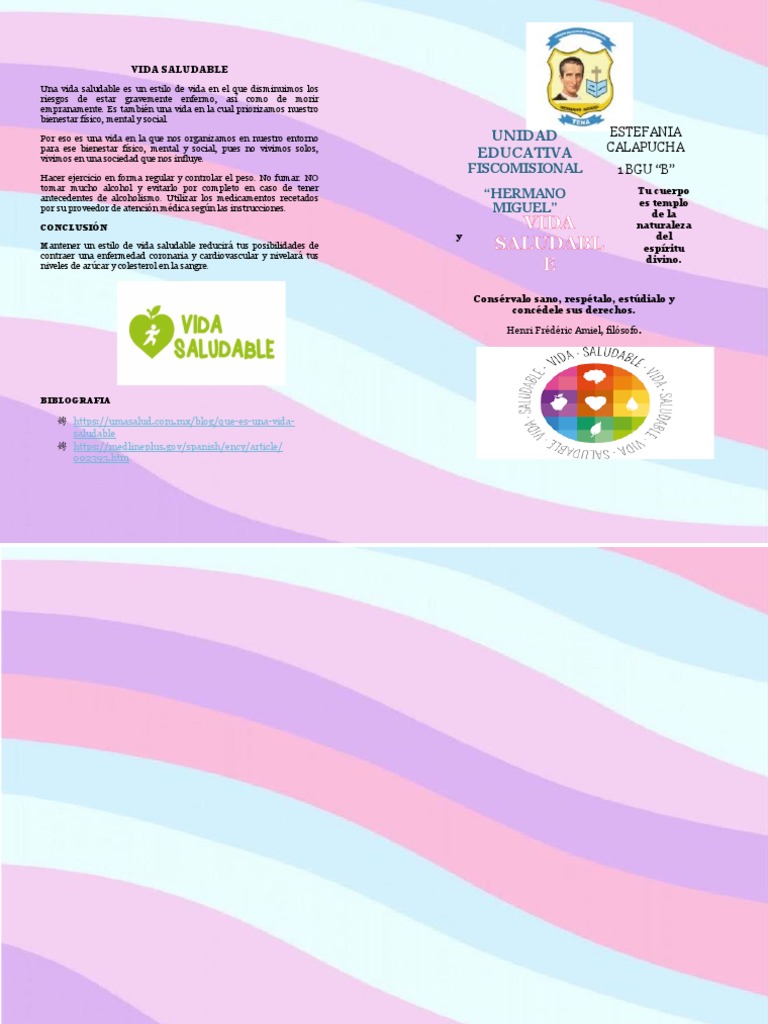 DIPTICO modelo | PDF | Comida y bebida | Nutrición