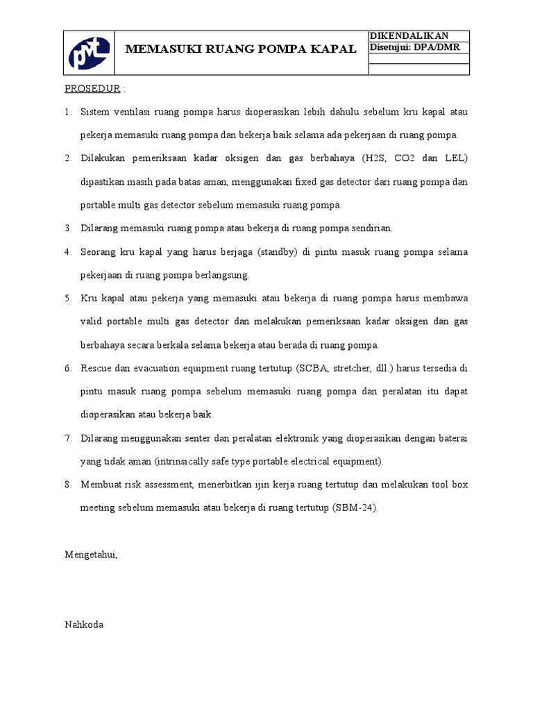 PMT Pump Room Entry Poster | PDF