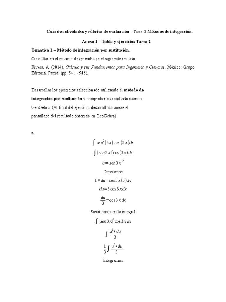 Guía de Actividades y Rúbrica de Evaluación - Anexo 1 - Tabla y Ejercicios Tarea 2 Temática 1 ...