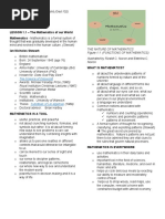 MMW Reviewer | PDF | Set (Mathematics) | Deductive Reasoning