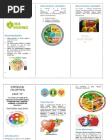 Triptico de Vida Saludable | PDF | Salud y bienestar