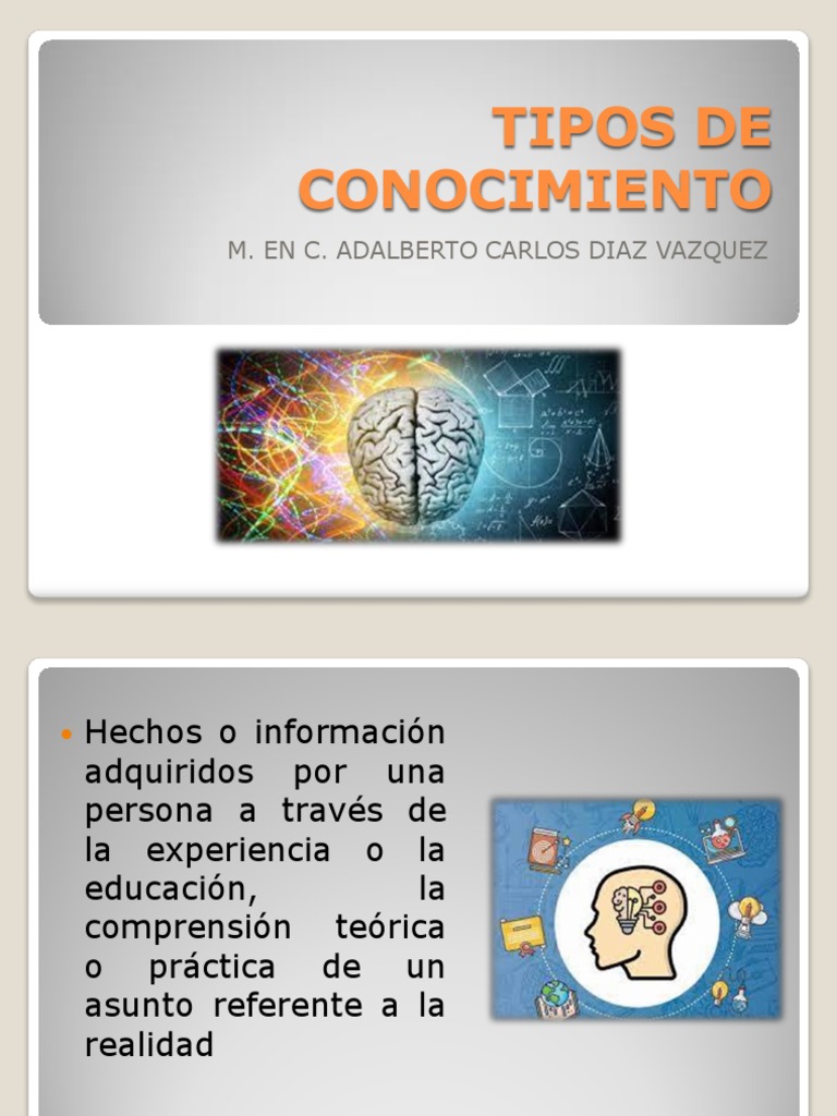 Tipos de Conocimiento | PDF