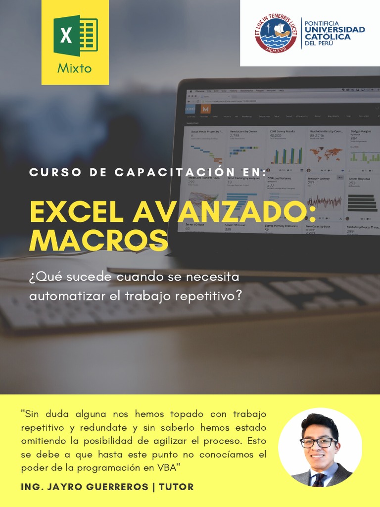 Automatización de tareas repetitivas en Excel con macros | PDF | Macro (informática) | Microsoft ...