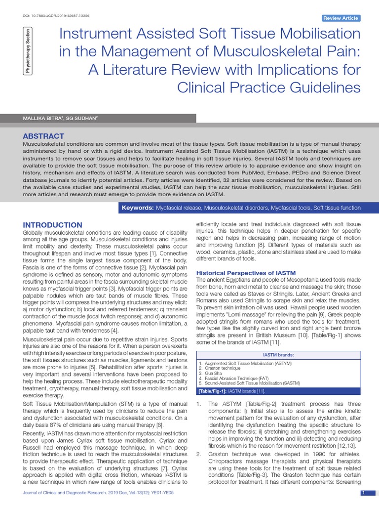 IASTM Review Bitra | PDF | Myofascial Trigger Point | Scar
