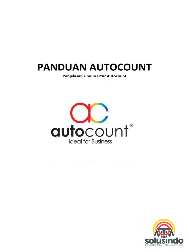 Panduan Lengkap Modul AutoCount | PDF | Bisnis