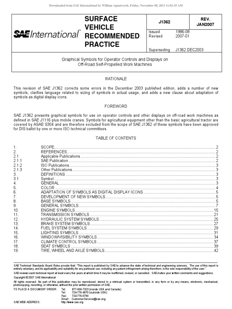 J1362 - 200701 - SAE Int - Symbols | PDF | Icon (Computing ...