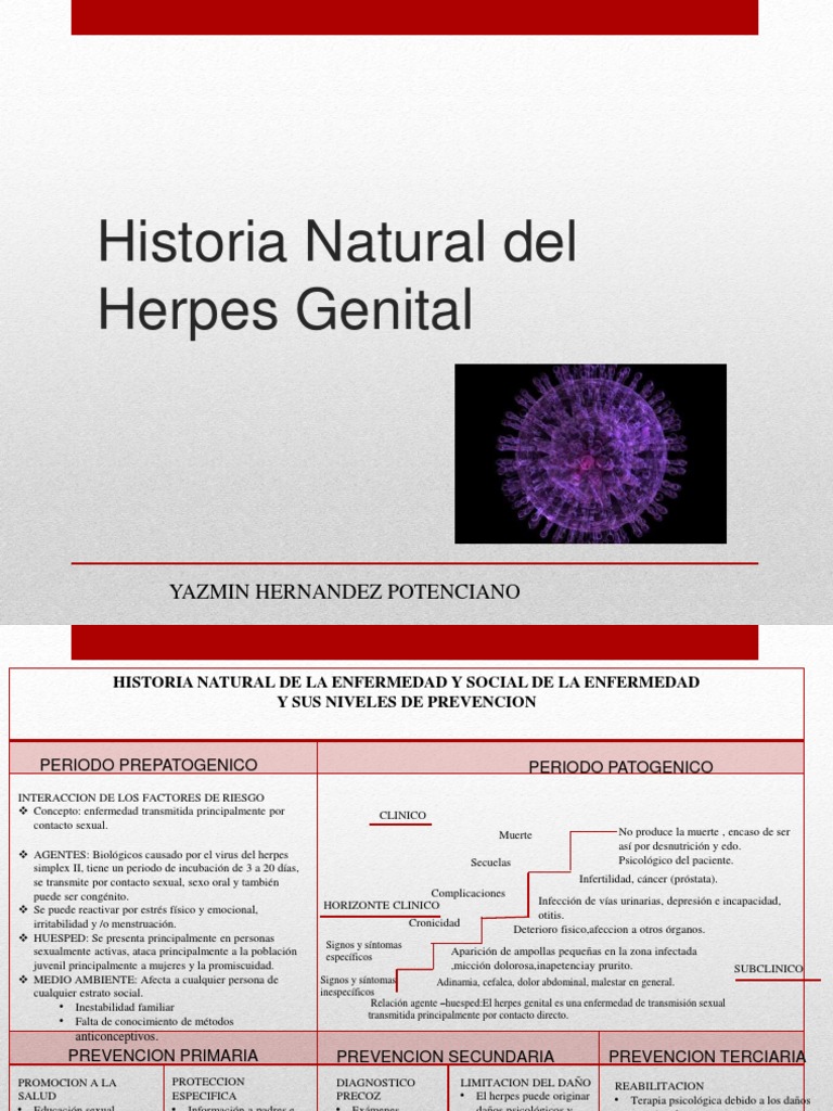 Historia Natural del Herpes Genital | PDF | Herpes Simple | Infección ...