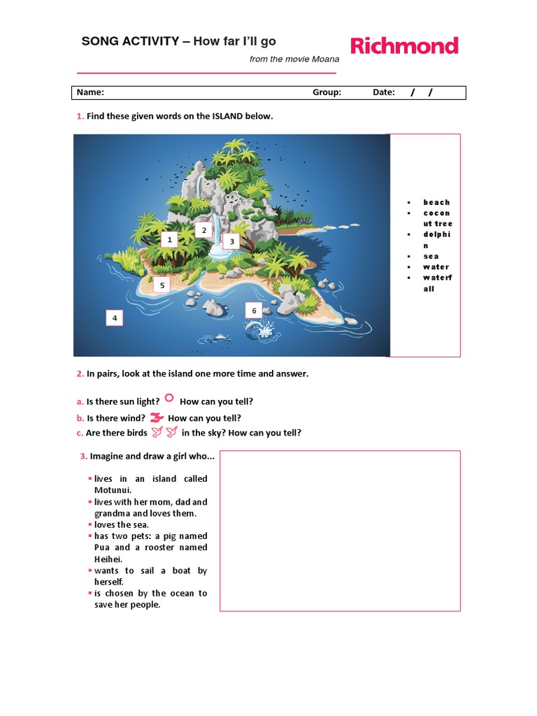 SONG How Far Ill Go | PDF | Moana (2016 Film)