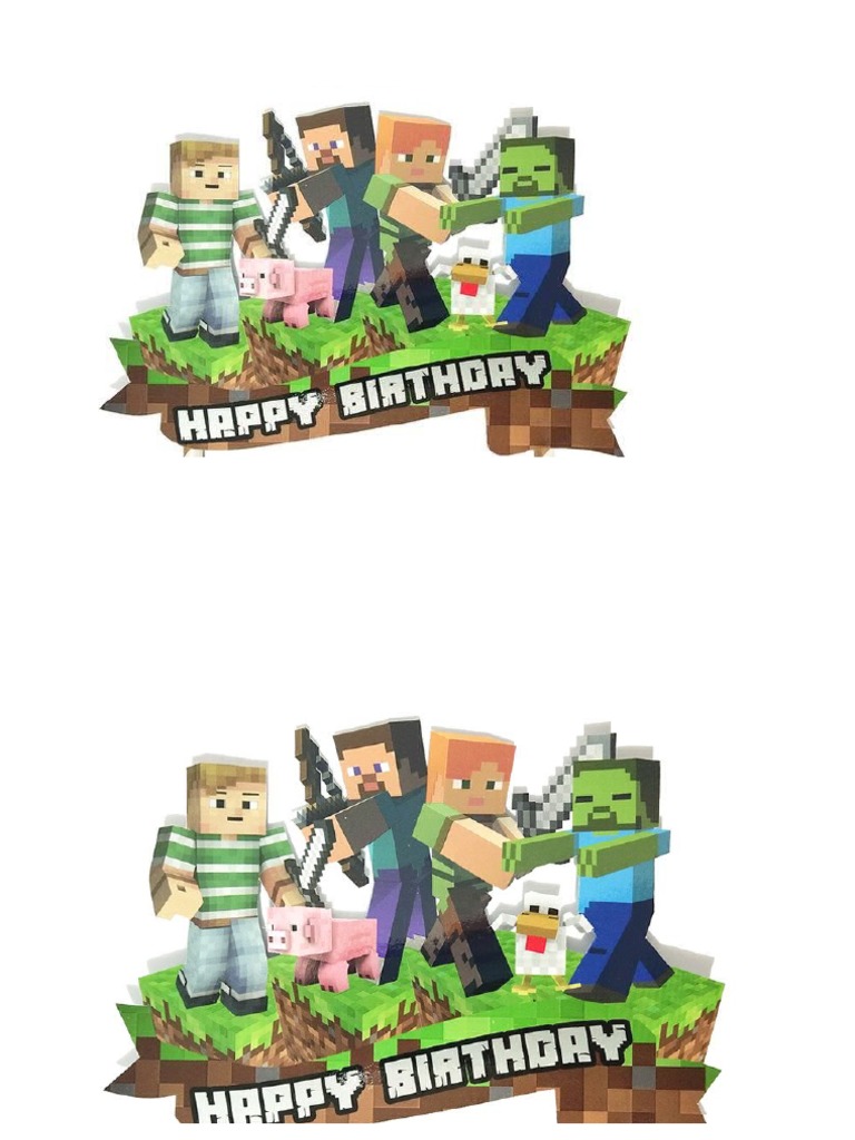 Minecraft Topper | PDF