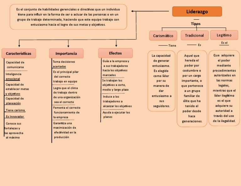Mapa Conceptual Del Liderazgo 6 | PDF | Liderazgo