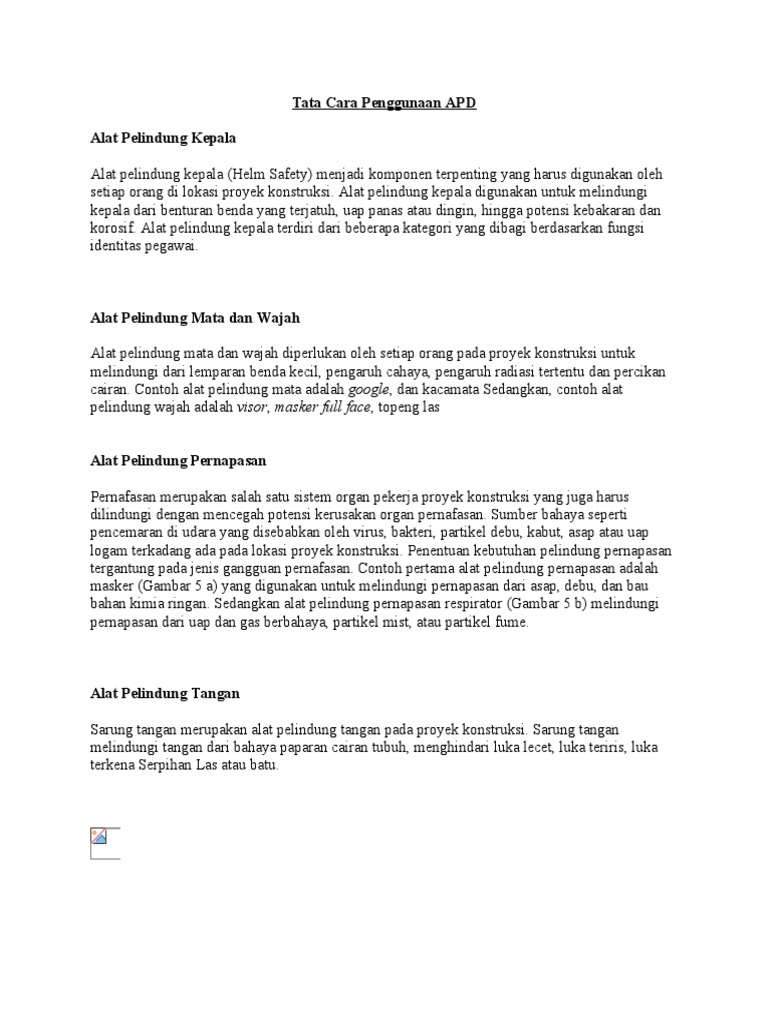 Tata Cara Penggunaan APD | PDF