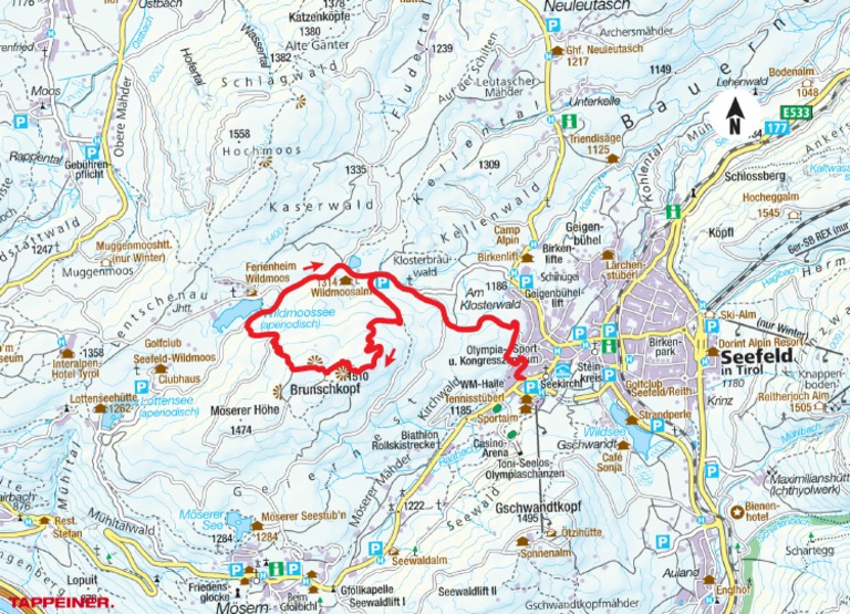 Kompass Hiking Map | PDF