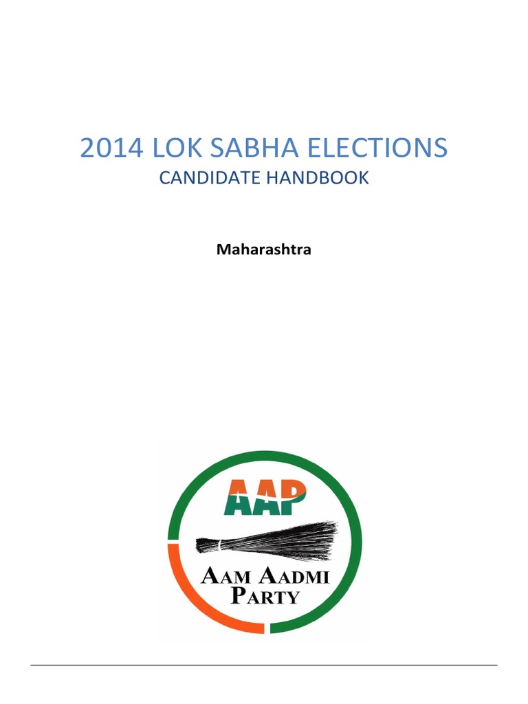 Loksabha Election: Candidate Handbook | PDF | Elections