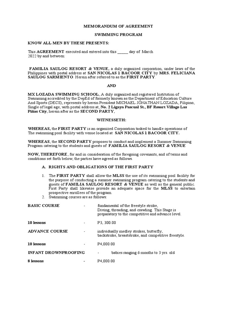 Moa Draft-2 | PDF | Employment