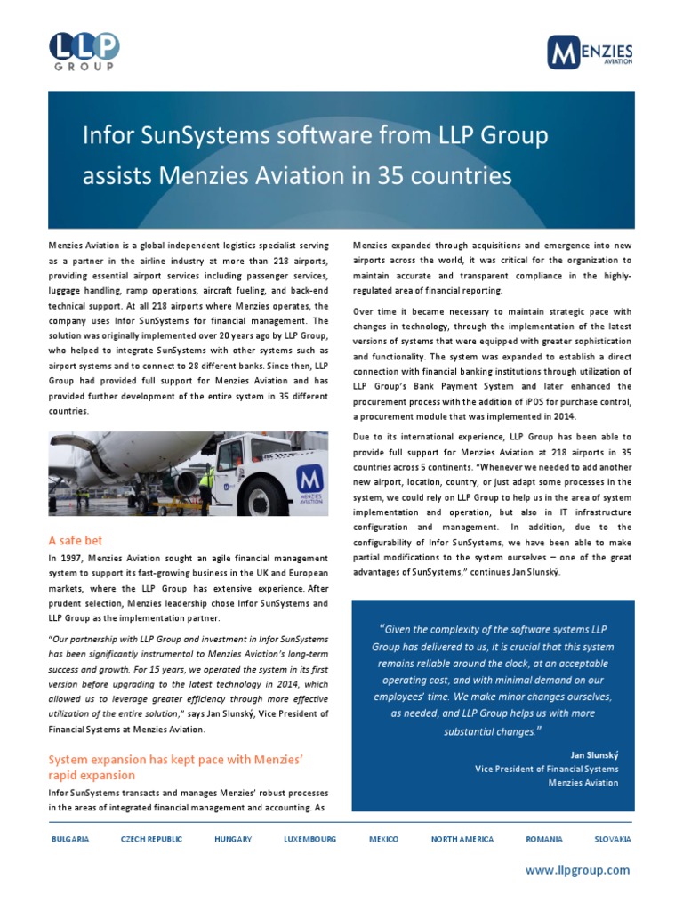 Menzies Aviation Case Study | PDF | Airport | Banks