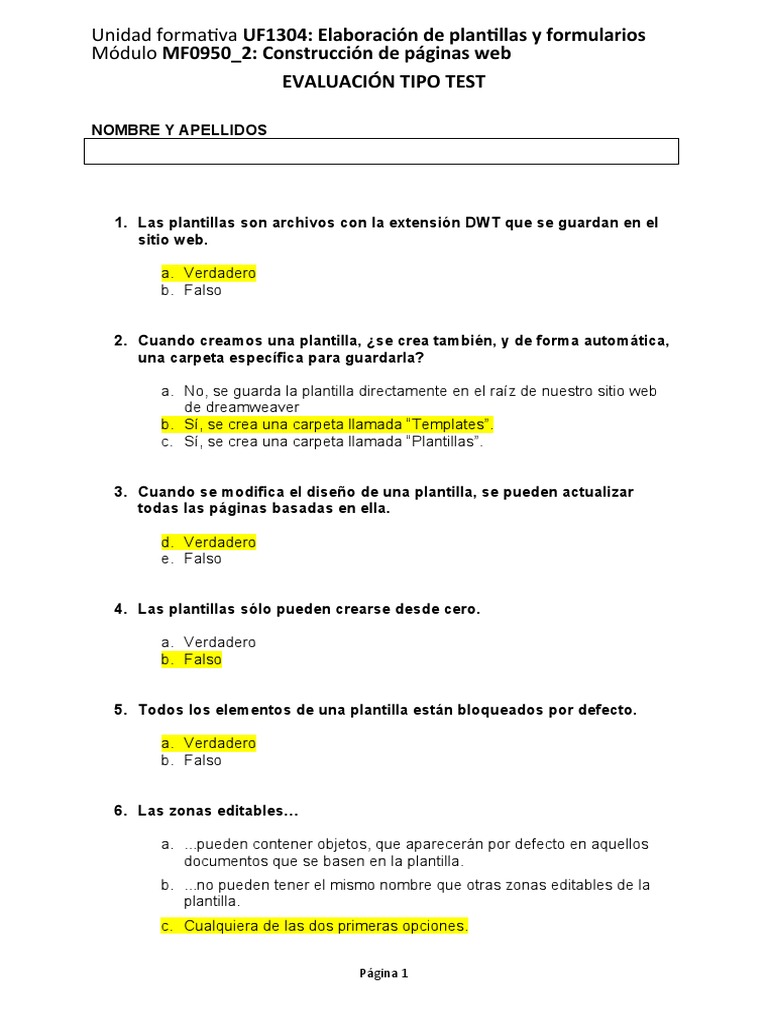 Test UF3 | PDF | Ingeniería Informática | Ingeniería de software