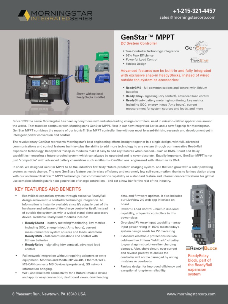 Datasheet Genstar MPPT en | PDF | Computer Network | Wi Fi