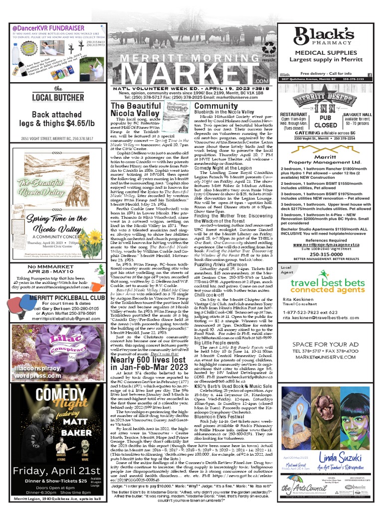 Merritt Morning Market 3818 - Apr 19 | PDF