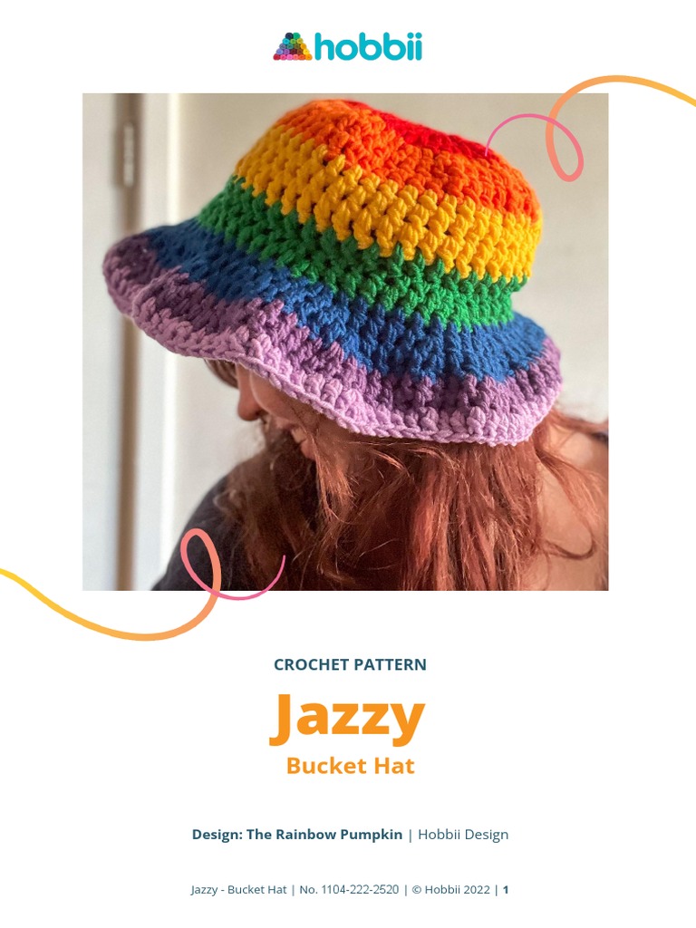 Jazzy Bucket Hat Us | PDF | Crochet | Artistic Techniques