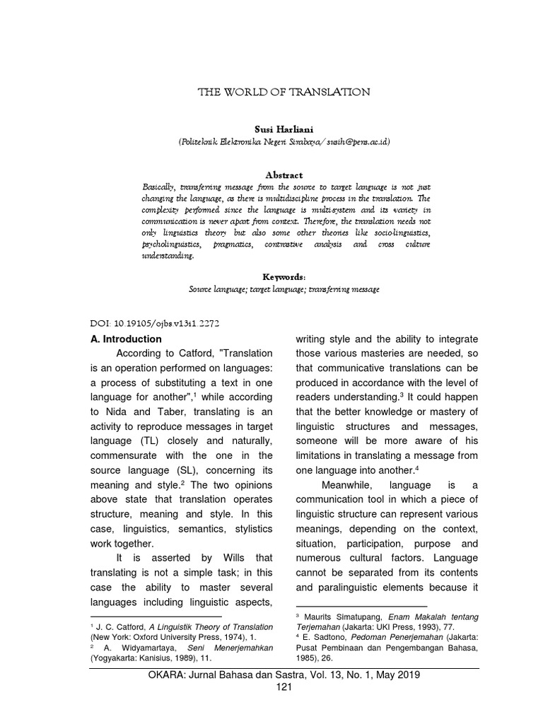 The World of Translation | PDF | Translations | Linguistics