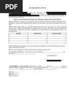 Partnership Resolution Sample | PDF | Banks | Banking