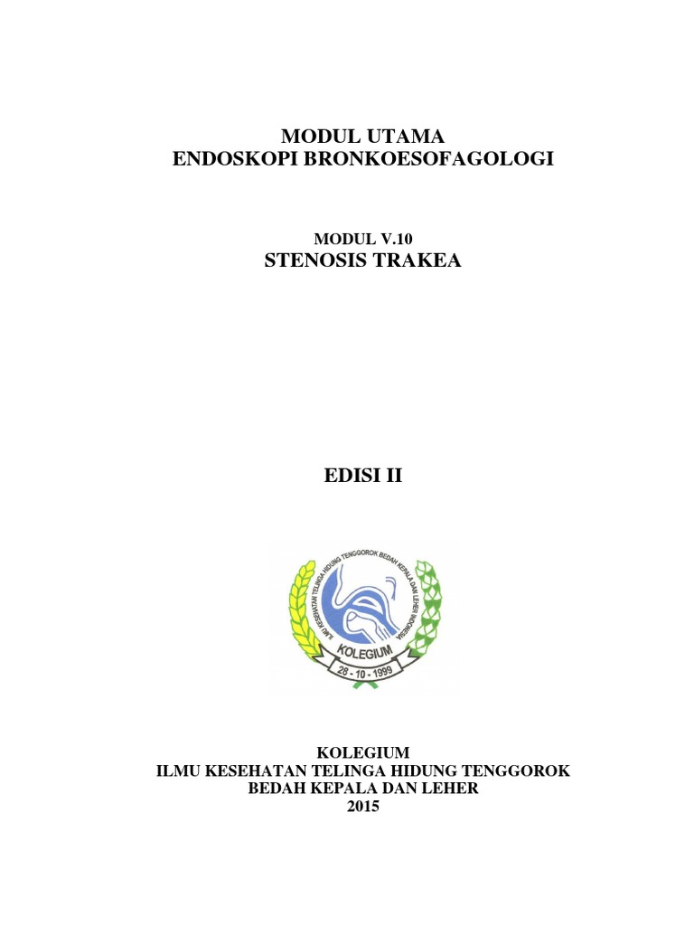Stenosis Trakea: Diagnosis dan Penatalaksanaan | PDF