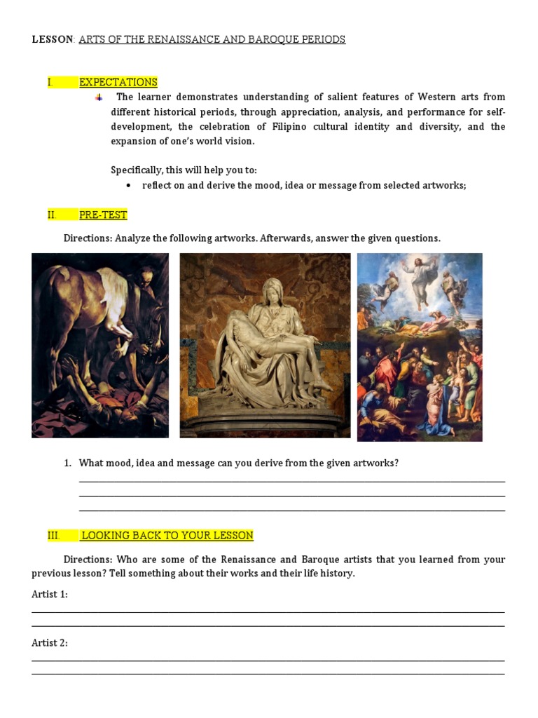 Arts-9 Module-2ndQ-COMPETENCY 4-Byarian | PDF | Baroque | Renaissance