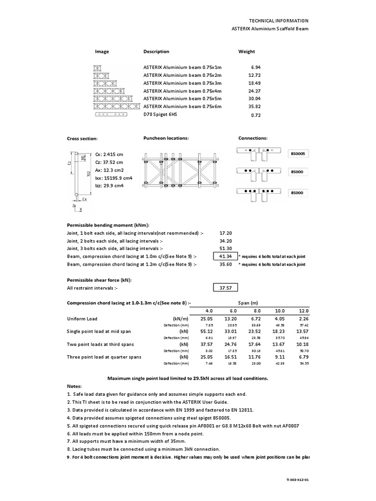 Asterix 750 | PDF | Beam (Structure) | Truss