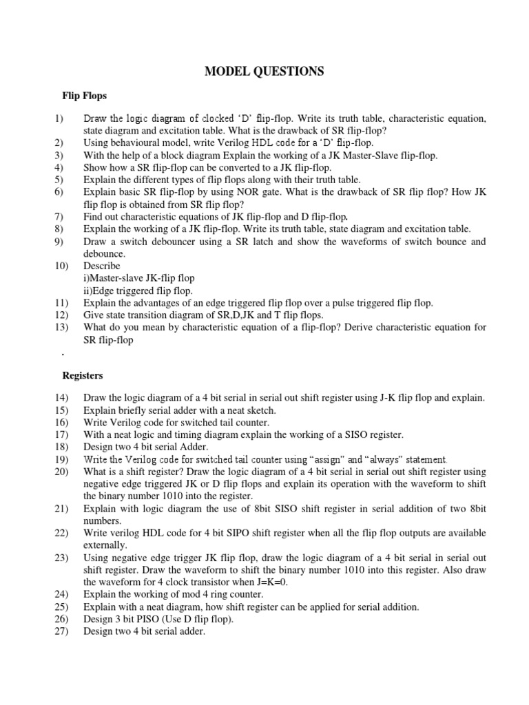 ADE MODULE 4 QUESTION BANK | PDF | Electronic Circuits | Digital Technology