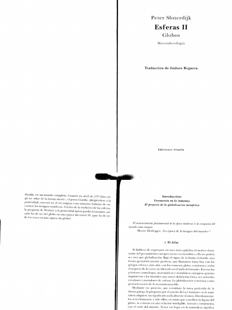 Peter Sloterdijk (Esferas II) | PDF