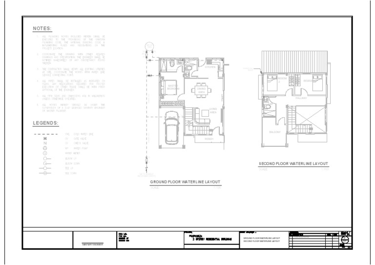 2 Storey Plumbing Design-Layout1 | PDF | Home | Room