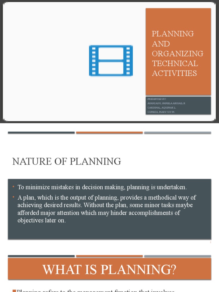 Planning and Organizing Technical Activities Draft | Download Free PDF | Strategic Planning | Goal