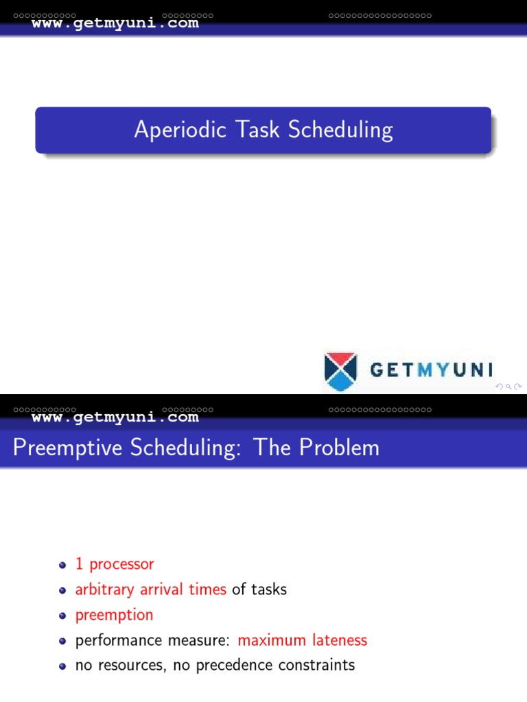 Aperiodic Task Scheduling | PDF | Computational Science | Computational Complexity Theory