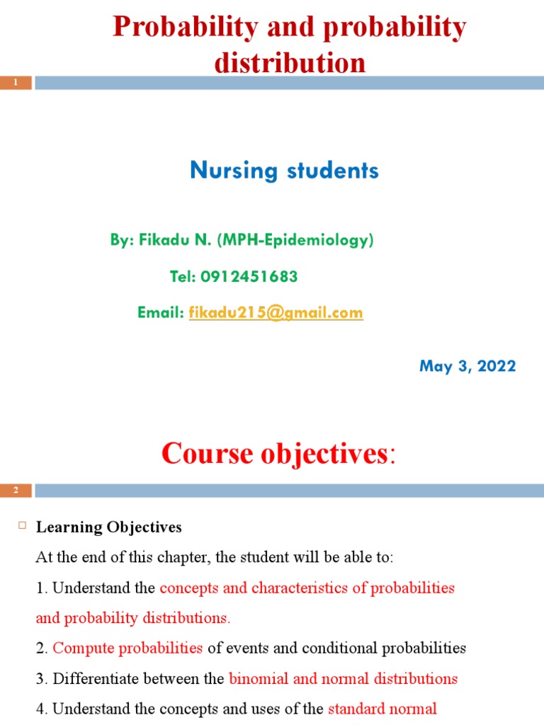 5 Probability and Probability Distribution | PDF | Probability Distribution | Standard Deviation