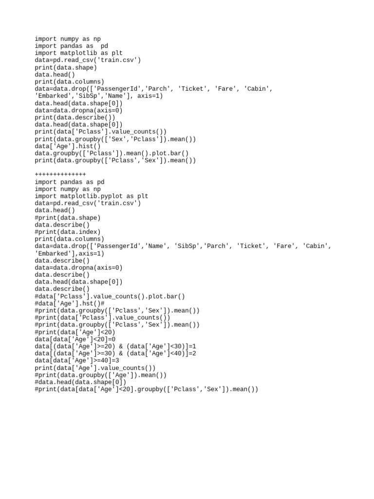 Titanic Data Analysis with Pandas | PDF