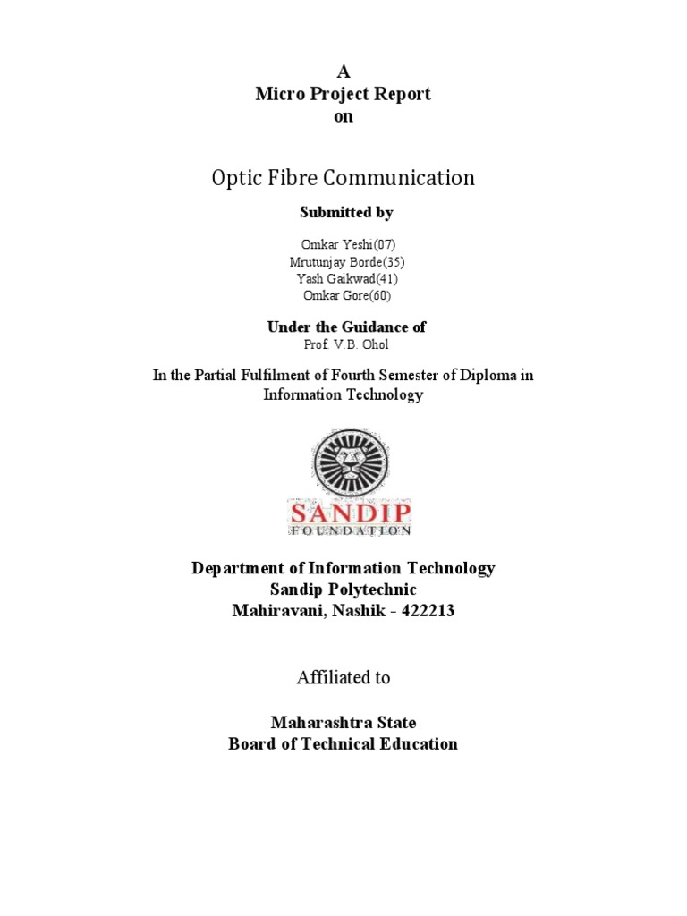DCC Project Report (Completed) | PDF | Fiber Optic Communication | Computer Network