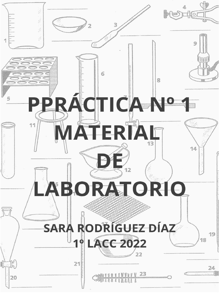 Clasificacion de Material de Laboratorio. Sara Rodríguez Díaz | PDF | Valoración | Química