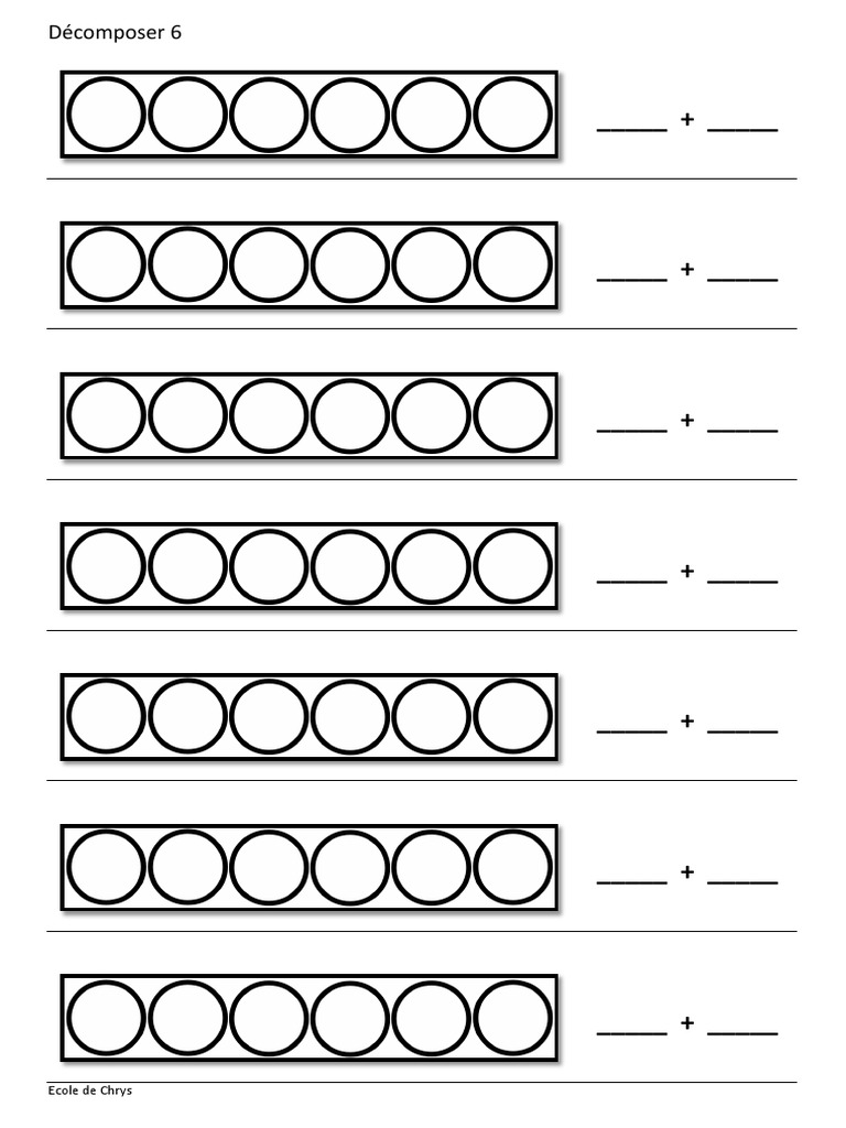 Décomposer 6: Ecole de Chrys | PDF