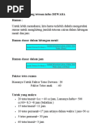 Rumus dan Cara Hitung Tetesan Infus | PDF