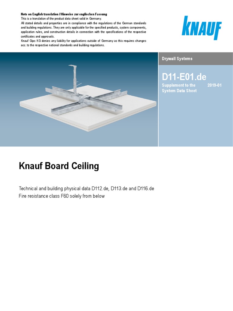 D11-E01.de: Knauf Board Ceiling | PDF
