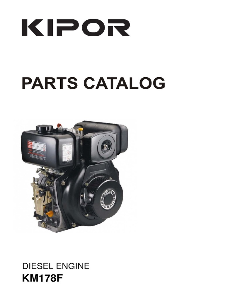 Деталировка двигателя Kipor KM178F | PDF